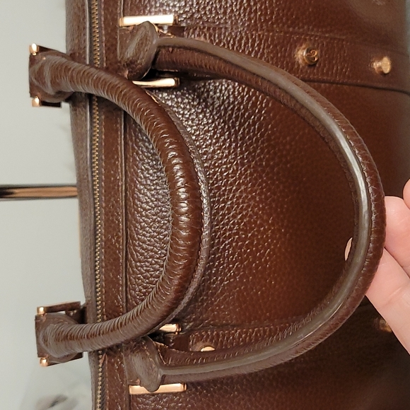 Chopard | Bags | Chopard Geneve Chocolate Brown Leather Satchel Bag ...